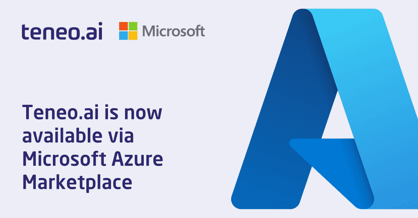 Teneo.ai Now Available in the Microsoft Azure Marketplace...